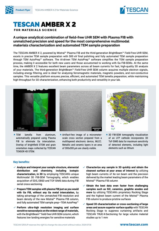 Download | TESCAN FIB-SEM AMBER X 2 Flyer