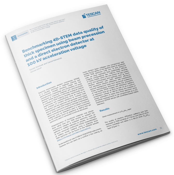 How thick can a sample be for STEM imaging and 4D-STEM analysis with a ...